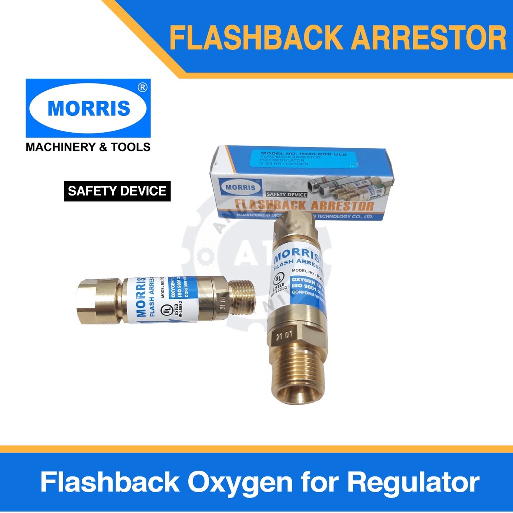 Jual Flashback Arrestor MORRIS Oxygen For Regulator 3/8 | Shopee Indonesia