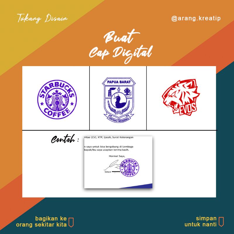 Jual Cap Organisasi/Departemen/Komunitas (Editing) | Shopee Indonesia