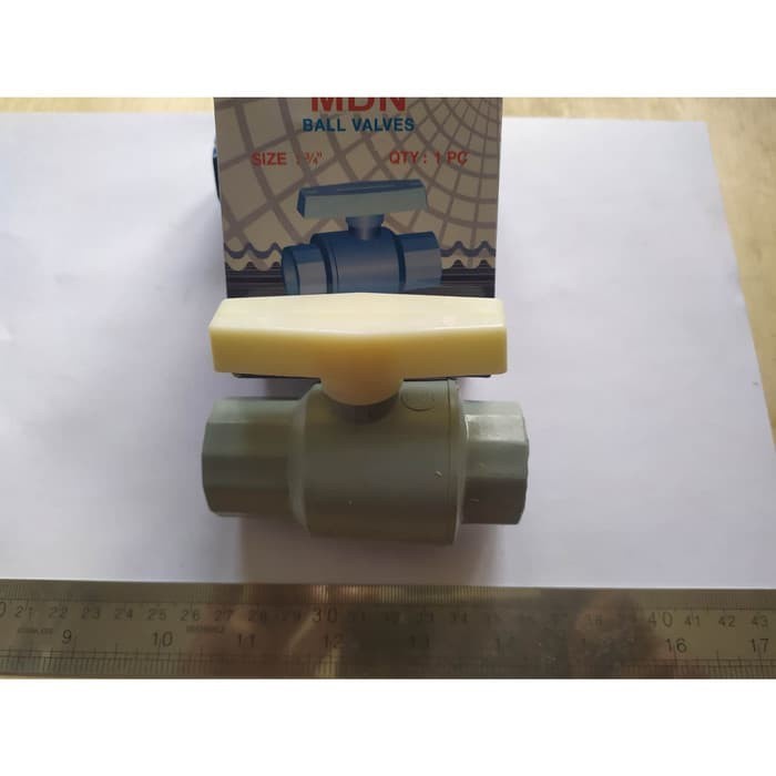 Jual MRG - MDN TAIWAN Ball Valve 1/2" Polos Stop Kran Plastik PVC Stop Kran KERAN | Shopee Indonesia
