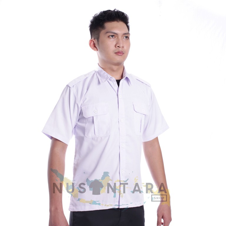 Jual Kemeja Pns Putih Pria Kemeja Pdh Putih Lengan Panjang Seragam Pns ...