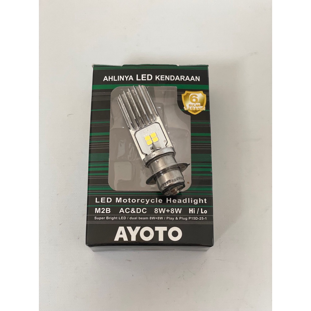 Jual Lampu LED Motor H6 Hi-Lo 8W+8W AC DC AYOTO M2B BEBEK DAN MATIC | Shopee Indonesia