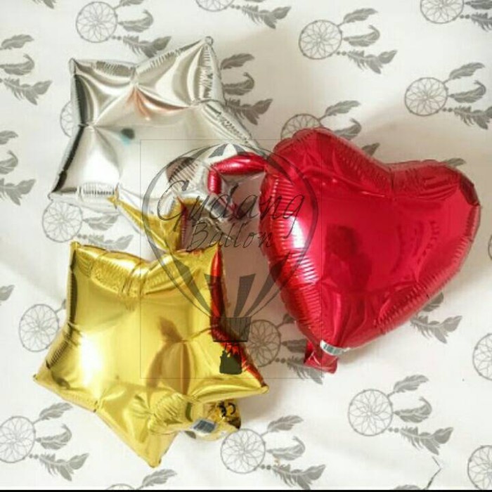 Jual Balon Bintang Mini / Balon Love Mini / Balon Hati Mini/ Balon 25cm ...
