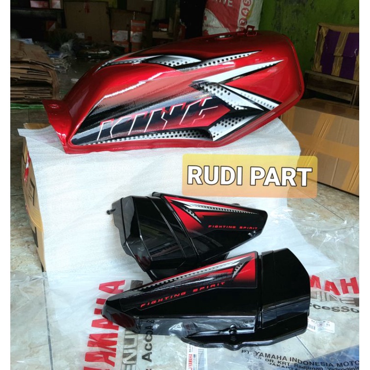 Jual TANGKI DAN BOX AKI RX KING RXKING NEW 2008 MERAH MAROON | Shopee ...