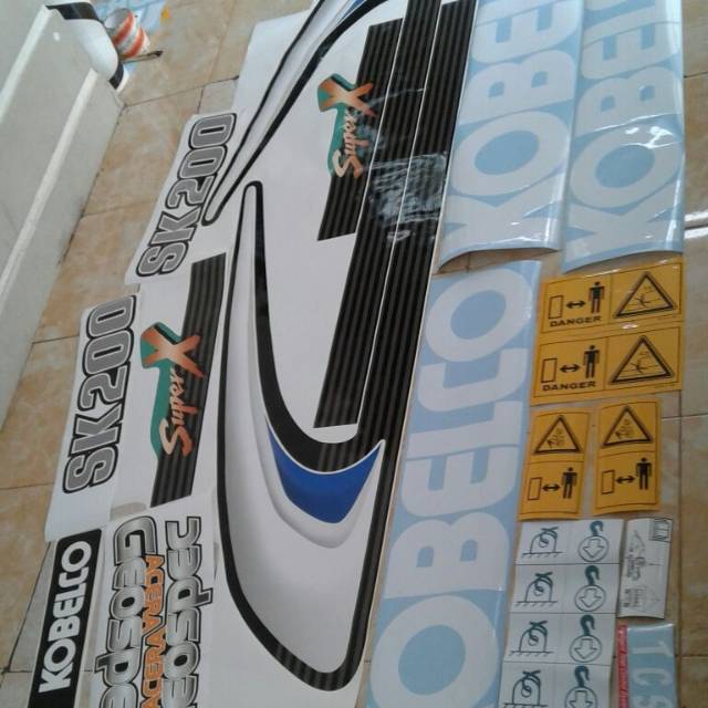 Jual Sticker alat berat kobelco super x dan ada merk lainnya seperti ...
