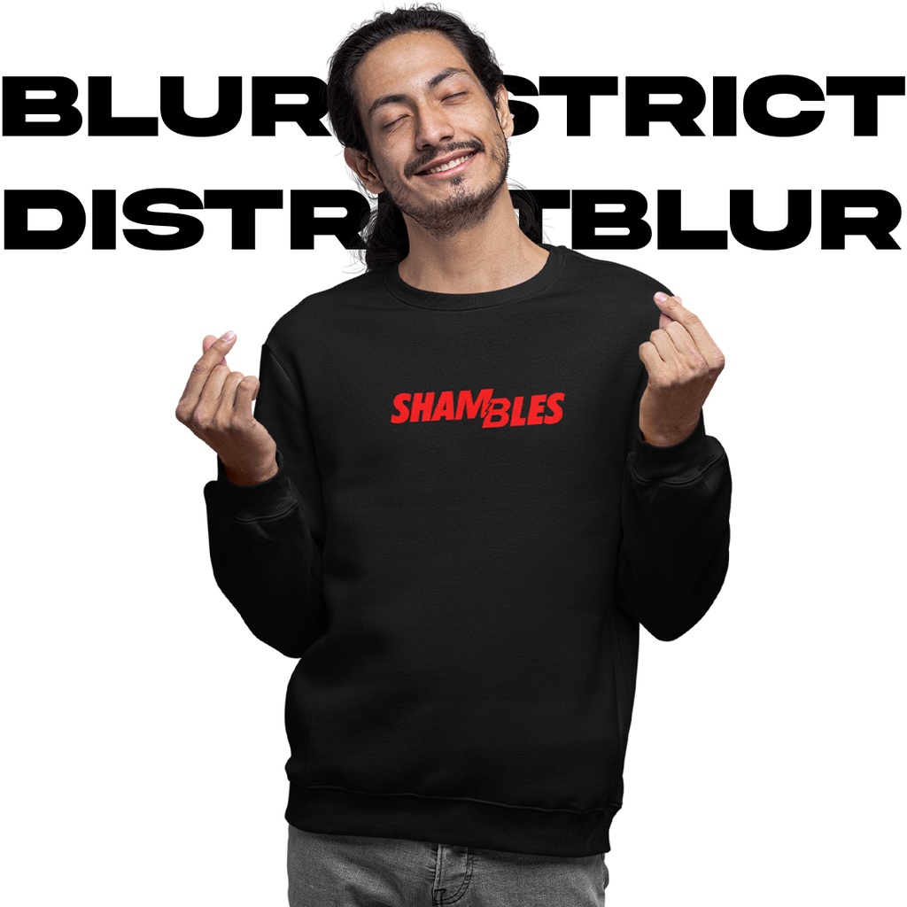 Jual BlurDistrict Crewneck Anime One piece Sweater SHAMBLES Sweter Pria ...