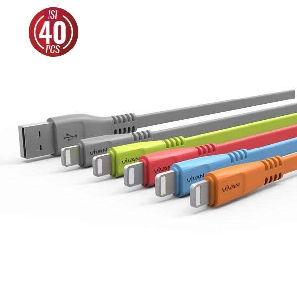Jual Kabel Cas charger iphone 5/6/7/8 original vivan CSL100S( Lightning ...