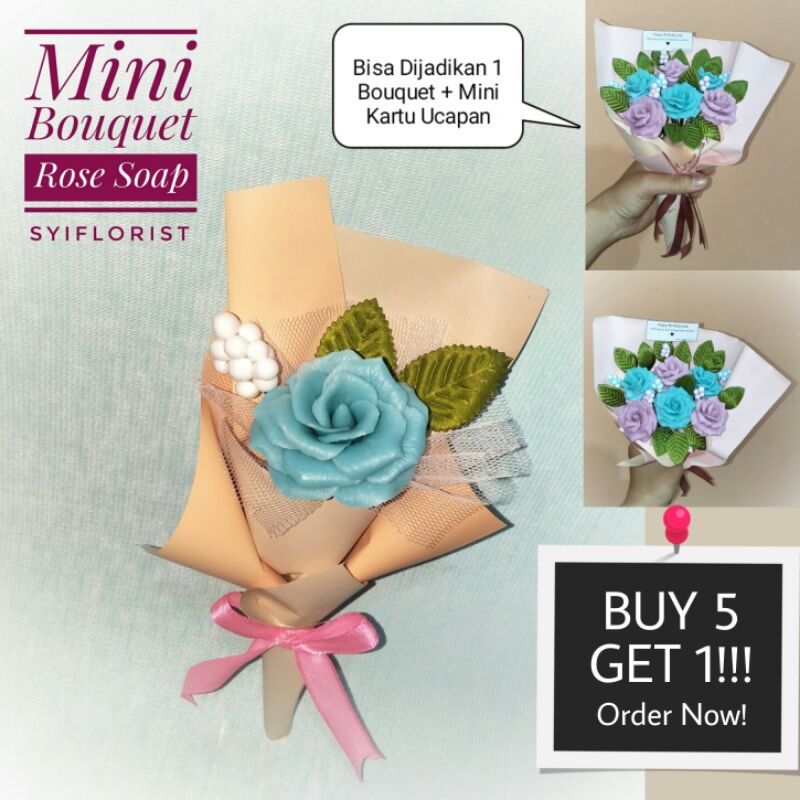 Jual MINI BOUQUET ROSE SOAP/ BUKET KECIL BUNGA SABUN MURAH HARGA PER ...