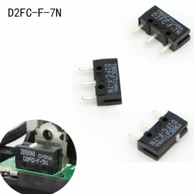 Jual JUAL Omron Micro Switch Mouse D2FC-F-7N Saklar Tombol Mouse D2FCF7N 3 Pin . | Shopee Indonesia
