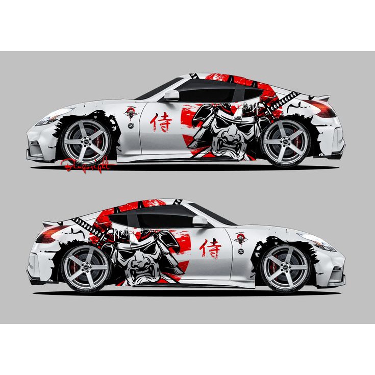 Jual Stiker Mobil Samurai Jepang Lukisan Kendaraan Stiker Modifikasi ...