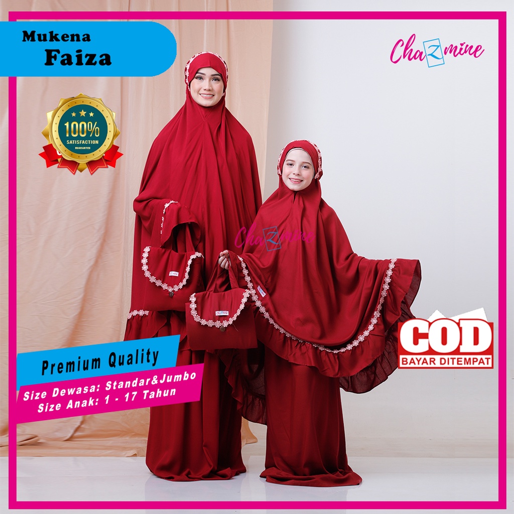 Jual Mukena Couple Ibu dan Anak Bahan Rayon Premium Adem Terbaru Mukena ...