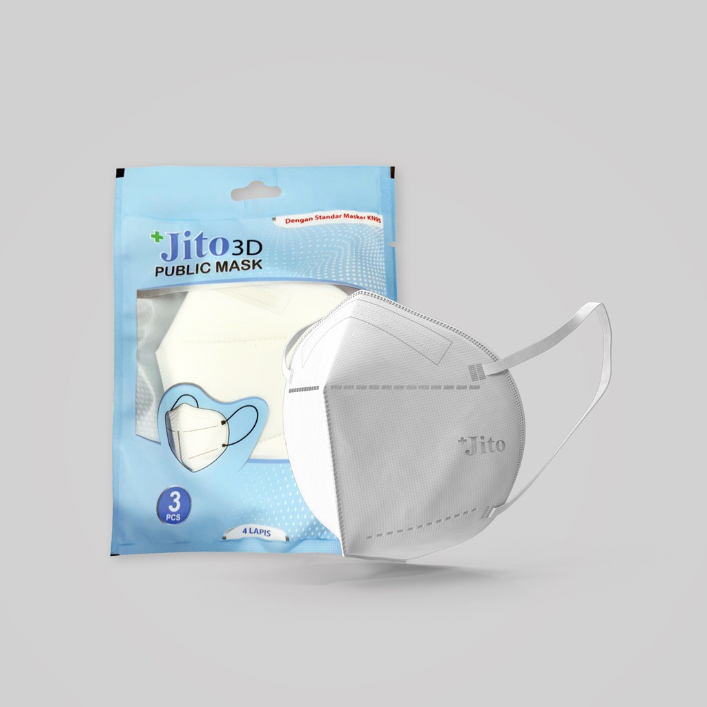 Jual JITO Masker KN95 4 Ply Earloop Putih - Sachet isi 3 pcs | Shopee ...