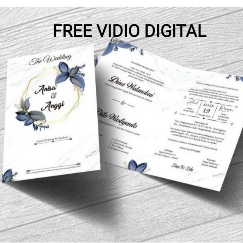 Jual UNDANGAN RUSTIC WEDDING INVITATION MURAH | Shopee Indonesia