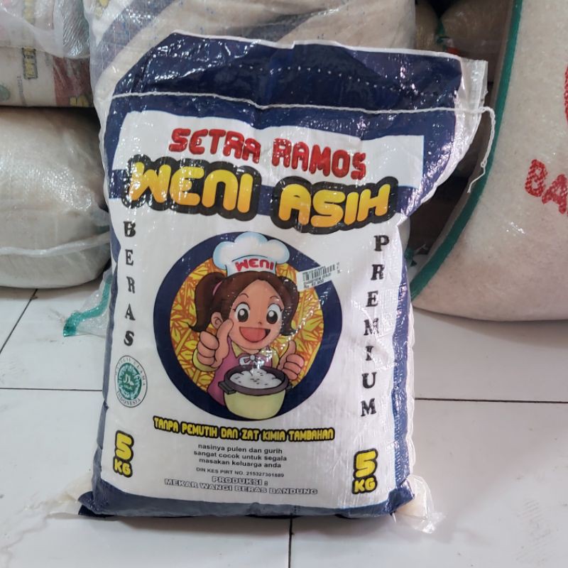 Jual Beras Weni Asih Setra Ramos / mekar wangi 5kg premium 5 kg ...