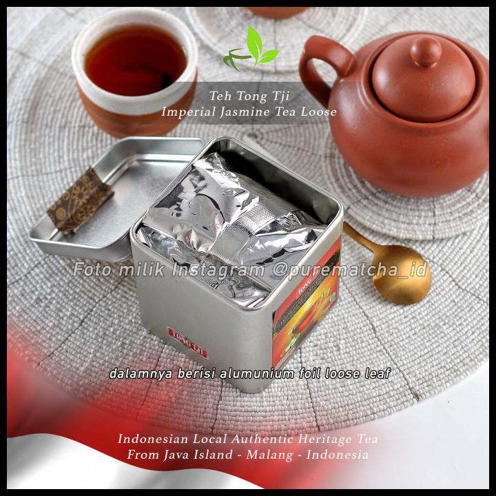 Jual Tong Tji Imperial Jasmine Tea Kaleng 100Gr Daun Teh Melati Tongtji ...