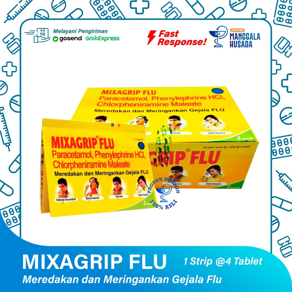 Jual MIXAGRIP FLU 1 STRIP @ 4 TABLET | Shopee Indonesia