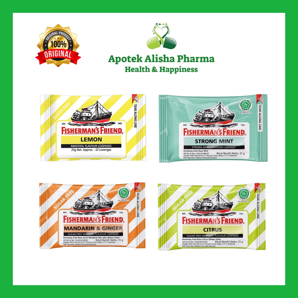 Jual FISHERMAN'S FRIEND - Permen Pelega Tenggorokan Permen Fisermen ...