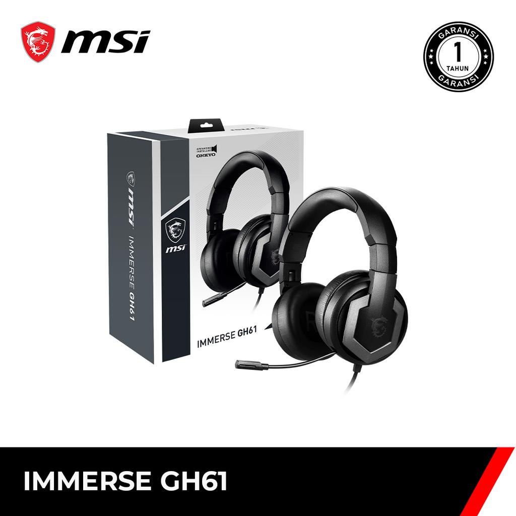 Jual MSI Headset Gaming Immerse GH61 | Shopee Indonesia