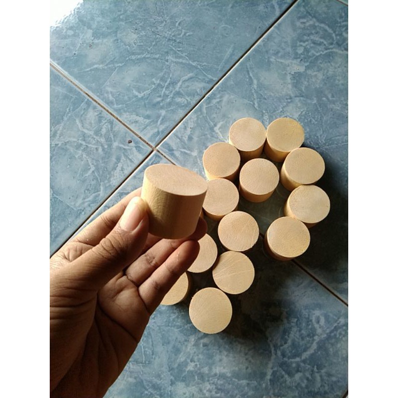 Jual woodcraft dowel diameter 4cm panjang 3cm | Shopee Indonesia
