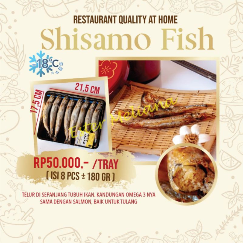 Jual Frozen Seafood Shisamo Fish Ikan Capelin Canada Telur Omega Tiga ...