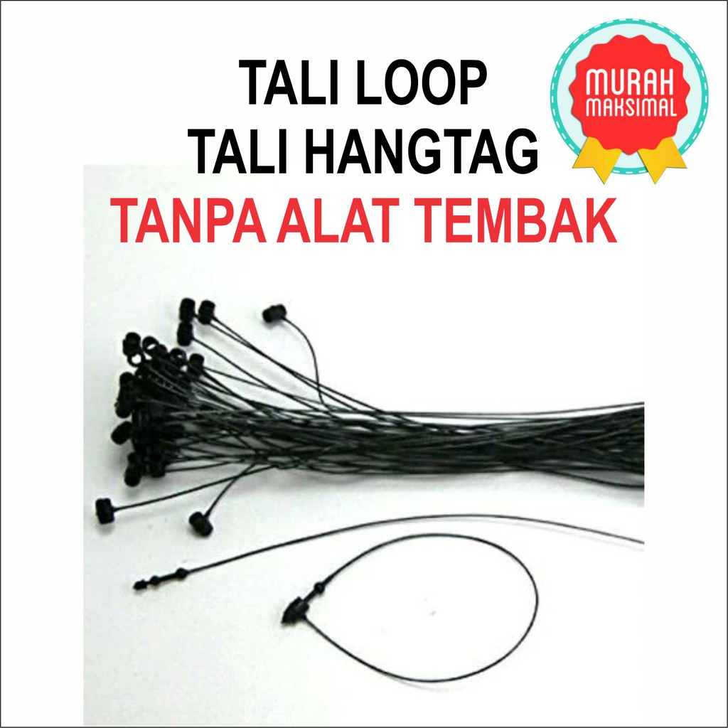 Jual TALI HANGTAG / Hang tag PLASTIK / Loop Pin / LOCK STRING PIN ...