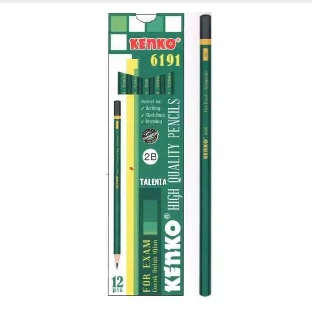 Jual SOS Pensil Biasa KENKO 6181/6191 2B (12 pcs) / Pencil/Potlot ...