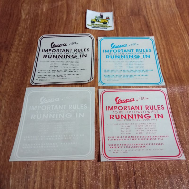 Jual Stiker warning vespa | Shopee Indonesia