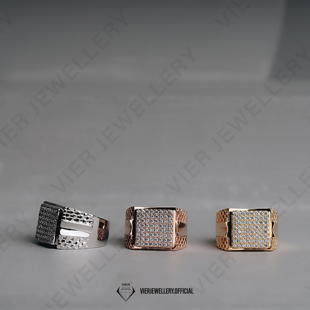 Jual Vier Edition Ring Man 12813 cincin Cowok Lapis Emas Perhiasan ...