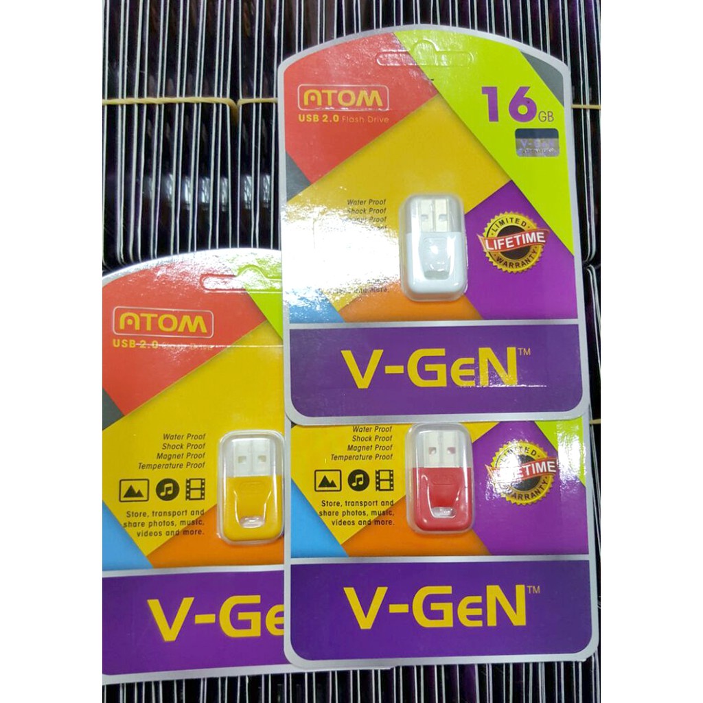 Jual Flashdisk Vgen Atom 16GB / FD V-gen 16 GB ORIGINAL | Shopee Indonesia