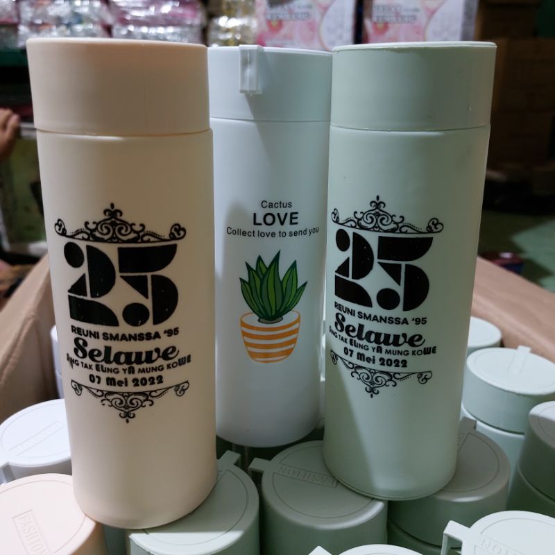 Jual Souvenir botol kaktus free custom sablon tanpa kemasan | Shopee ...