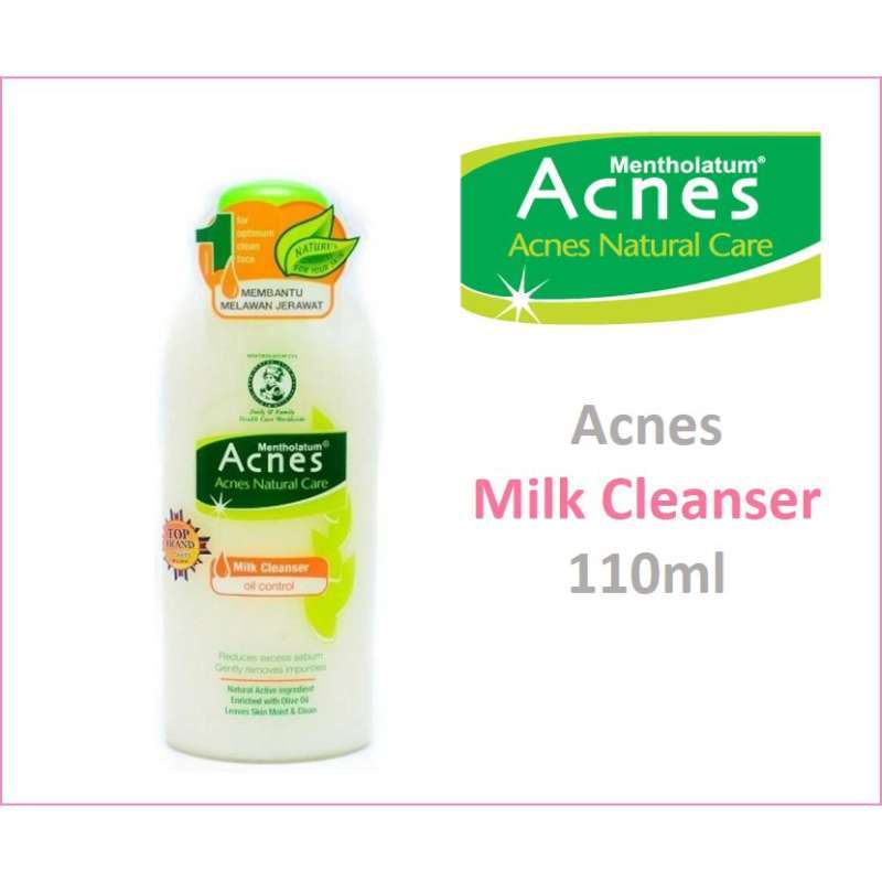 Jual Acnes Natural Facial Oil Control Milk Cleanser 110 ml | Shopee ...