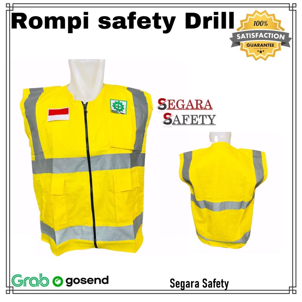 Jual Rompi Safety Kerja | Rompi safety drill / BISA COD | Shopee Indonesia
