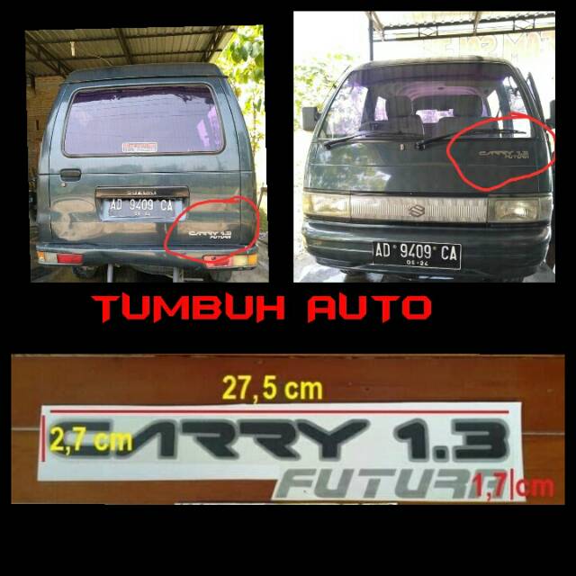 Jual Sticker Stiker Striping List Tulisan CARRY 1.3 FUTURA Stesen D G ...