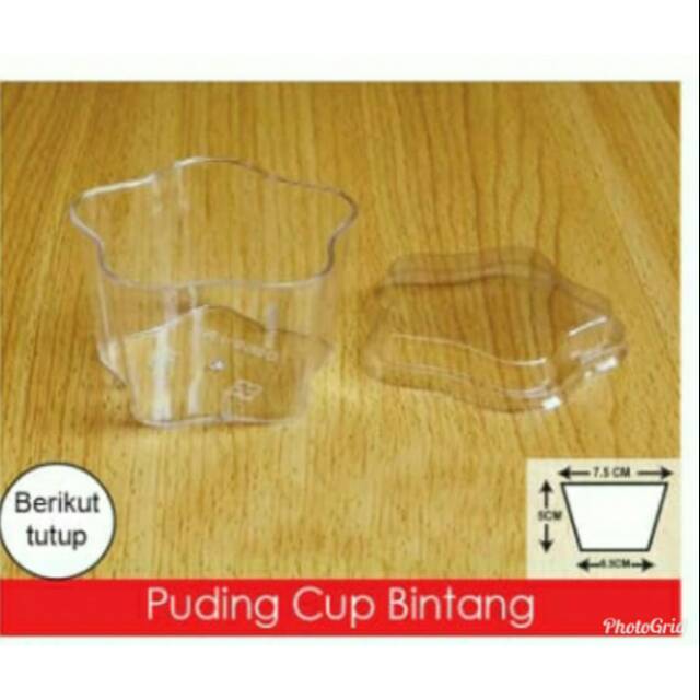 Jual Pudding Cup Bintang Mold Gelas Bintang es coklat | Shopee Indonesia