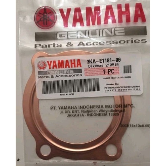 Jual Packing kop perpak kop silinder tembaga Rx King original 3KA-E1181 ...