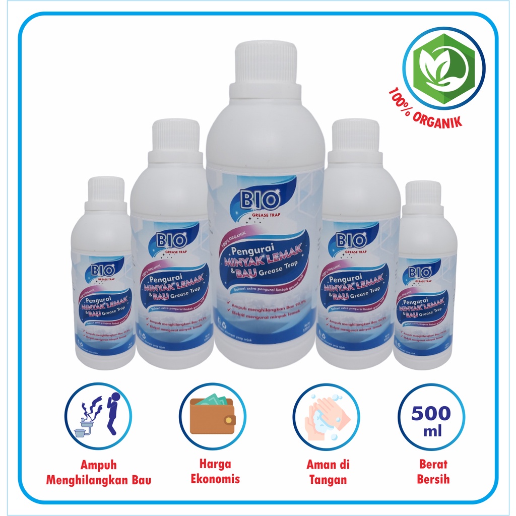 Jual Bakteri pengurai limbah lemak dapur / pengurai lemak grease trap 500ml | Shopee Indonesia