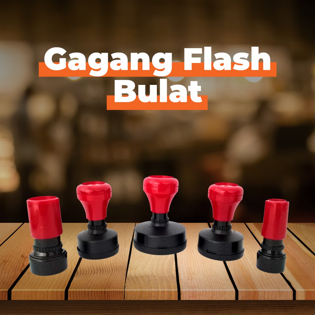 Jual Gagang Stempel Flash Bulat Lingkaran - Ukuran Stempel Bulat | Shopee Indonesia