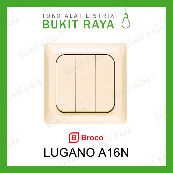 Jual A16N Broco Lugano Saklar Triple Switch | Shopee Indonesia