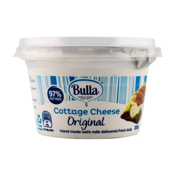 Jual Produk Terbaru - Bulla Original Cottage Cream Cheese Curd Keju ...