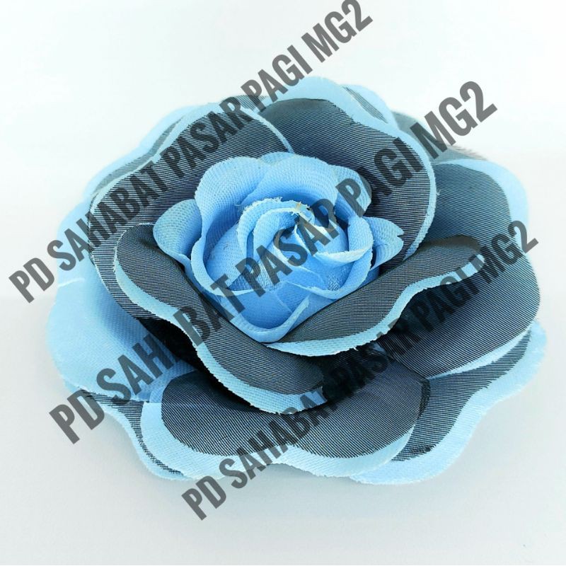 Jual Rose korsase / bunga dada warna biru lapis hitam (harga per pcs ...