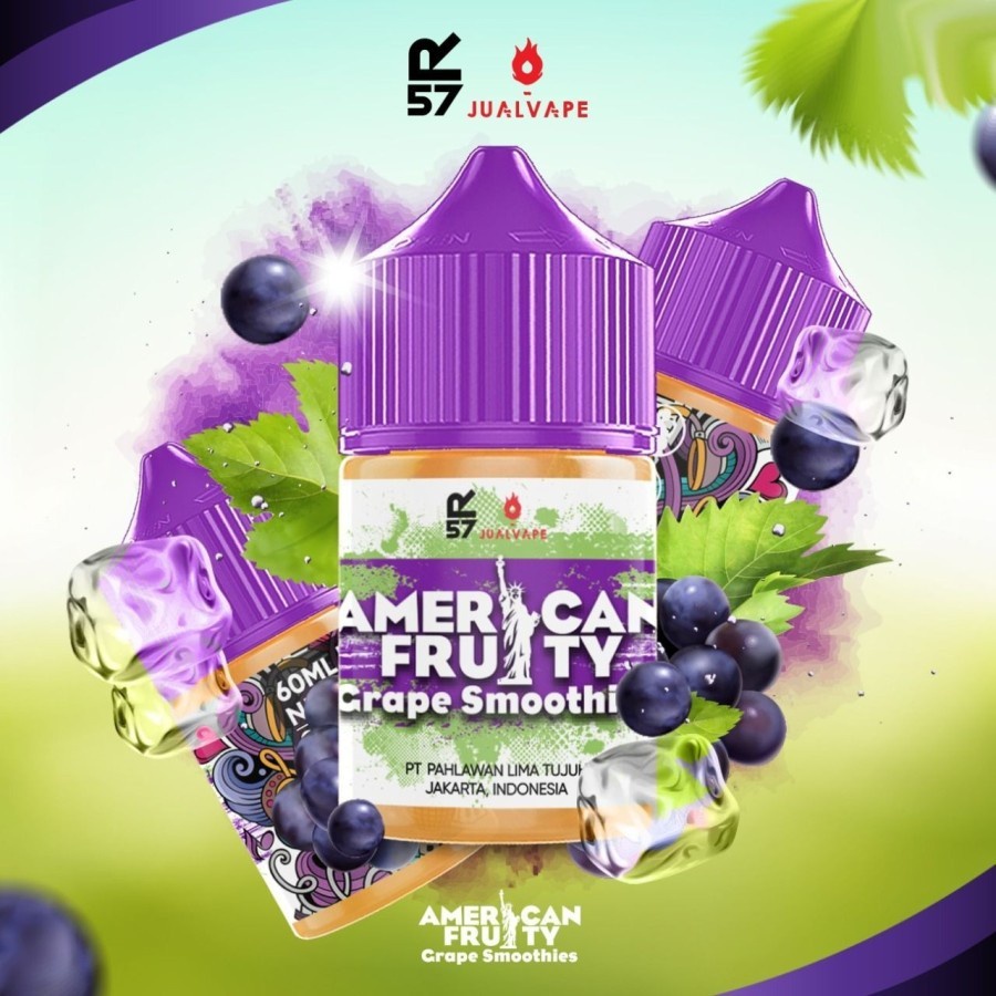 Jual Liquid American Fruity Grape Smoothies 60ML | Shopee Indonesia