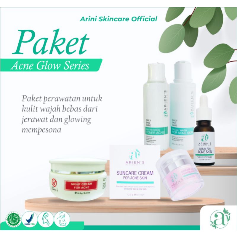 Jual Paket Acne Glow Series | Arien's By dr. Diyan Arini | Shopee Indonesia