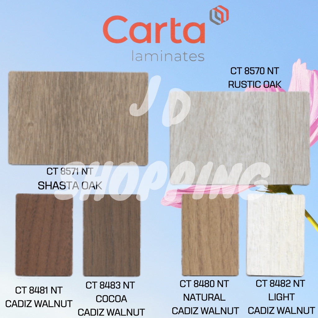 Jual (LUAR KOTA WAJIB PALLET KAYU) HPL CARTA WOODGRAIN PREMIUM NT 8481 ...