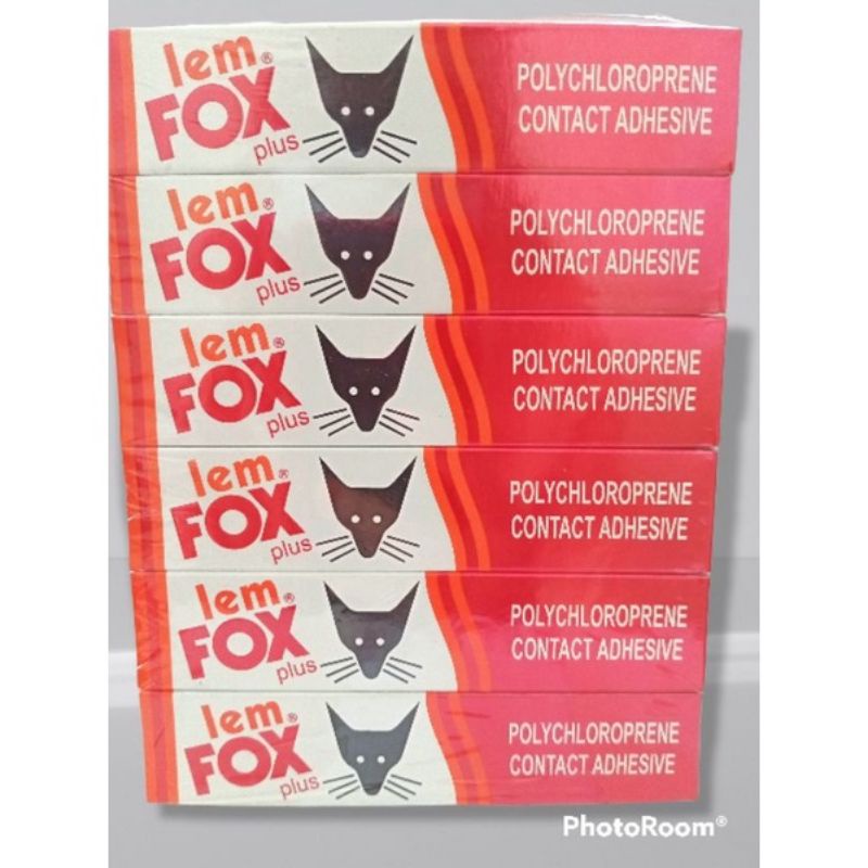 Jual lem fox plus tube 20 gram lem kulit lem plastik lem karet lem ...