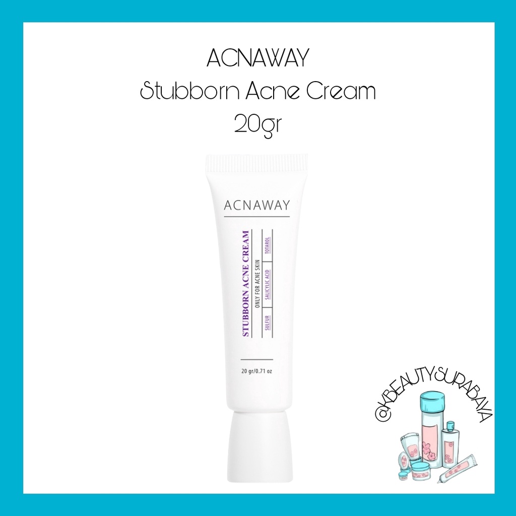 Jual (BPOM) ACNAWAY Stubborn Acne Cream / ACNAWAY Anti Acne and Blemish ...