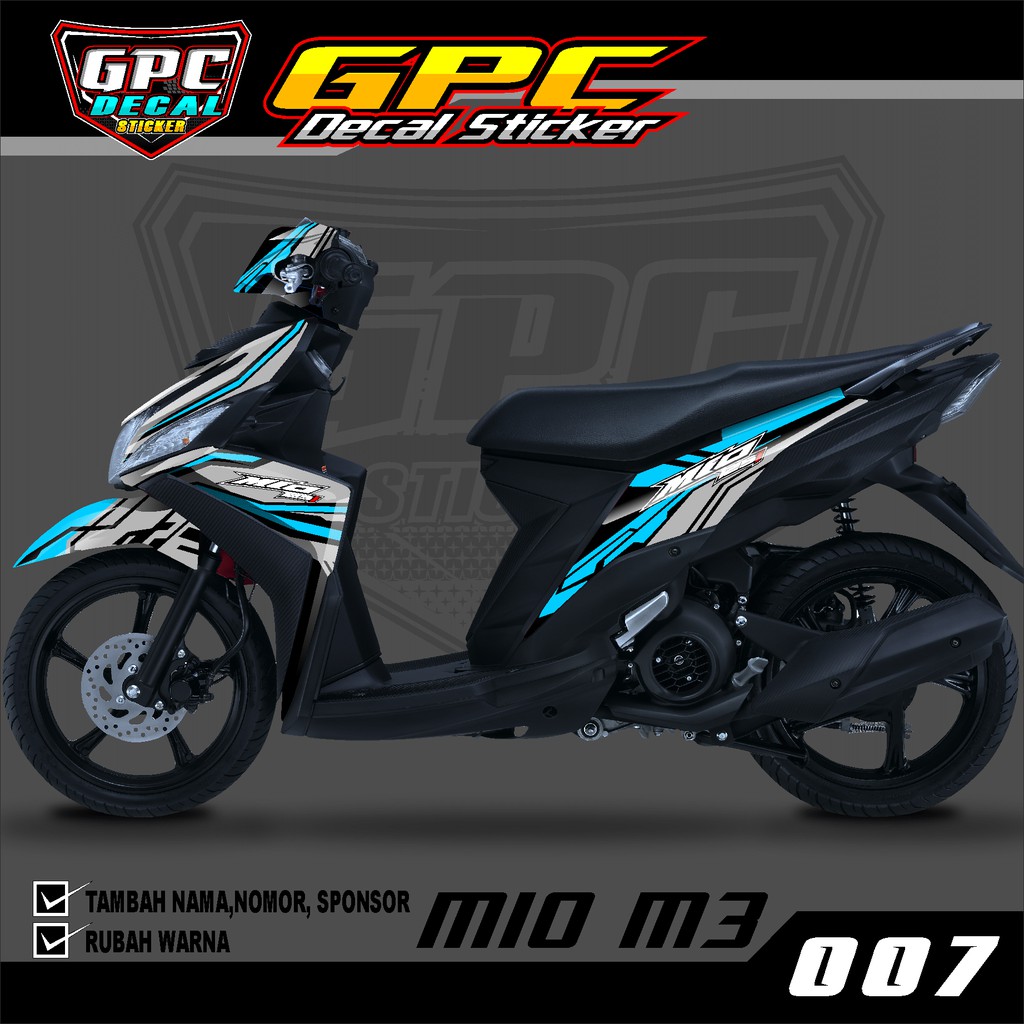 Jual Decal Sticker Yamaha MIO M3 007 Fullbody -Desain-dekal Stiker MIO ...
