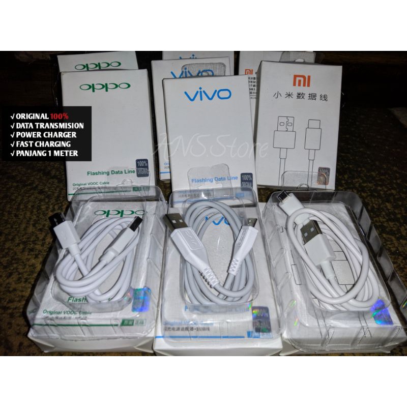 Jual PROMO Kabel Data Original 100% 2A Vivo dll Micro USB Fast Charging ...