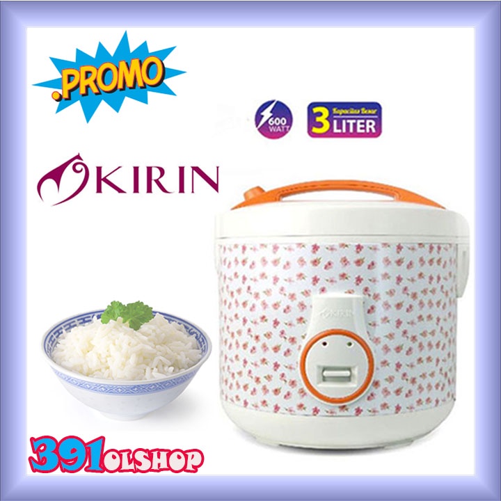 Jual KIRIN MAGIC COM JUMBO / RICE COOKER KRC-188WH / 188 WH 3 LITER MURAH DAN BERGARANSI ...
