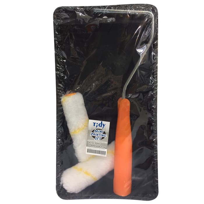 Jual Mini Painting Set Acrylic Roller Cat Tembok with Tray TIDY ...
