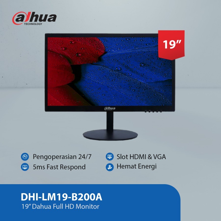 Jual MONITOR LED DAHUA 19 INCH HD+ DHI-LM19-B200A VGA HDMI | Shopee Indonesia