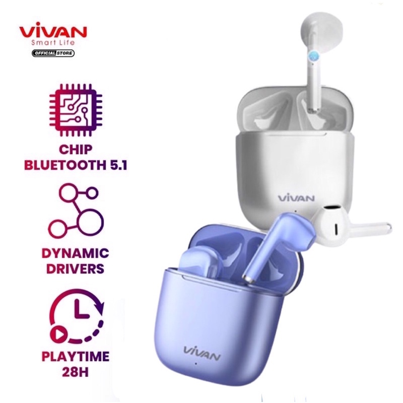 Jual VIVAN T220 Earphone Wireless TWS Headset Bluetooth 5.1 Liberty ...
